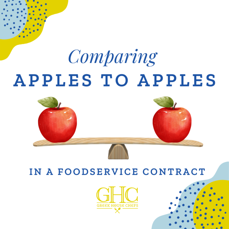 Comparing "Apples to Apples" - Greek House Chefs
